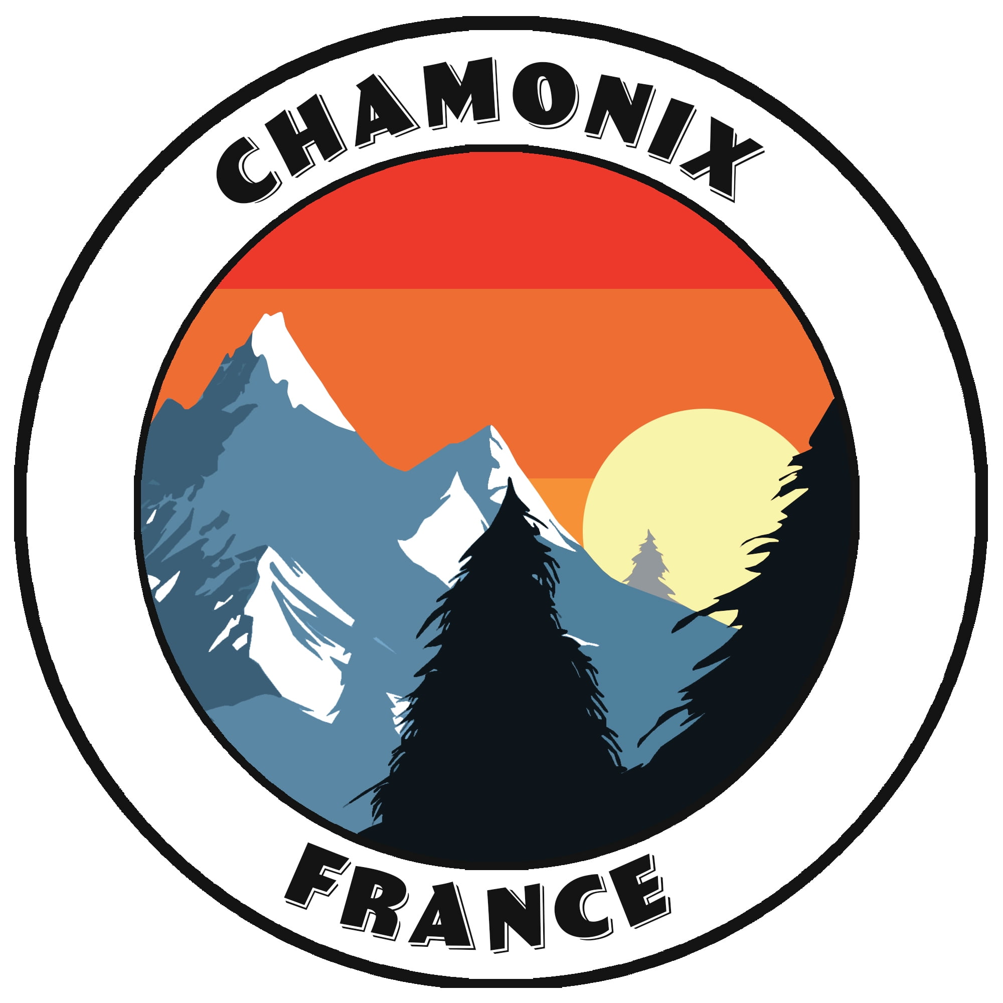 Chamonix, France Decorative Car Truck Decal Window Sticker Vinyl Die ...