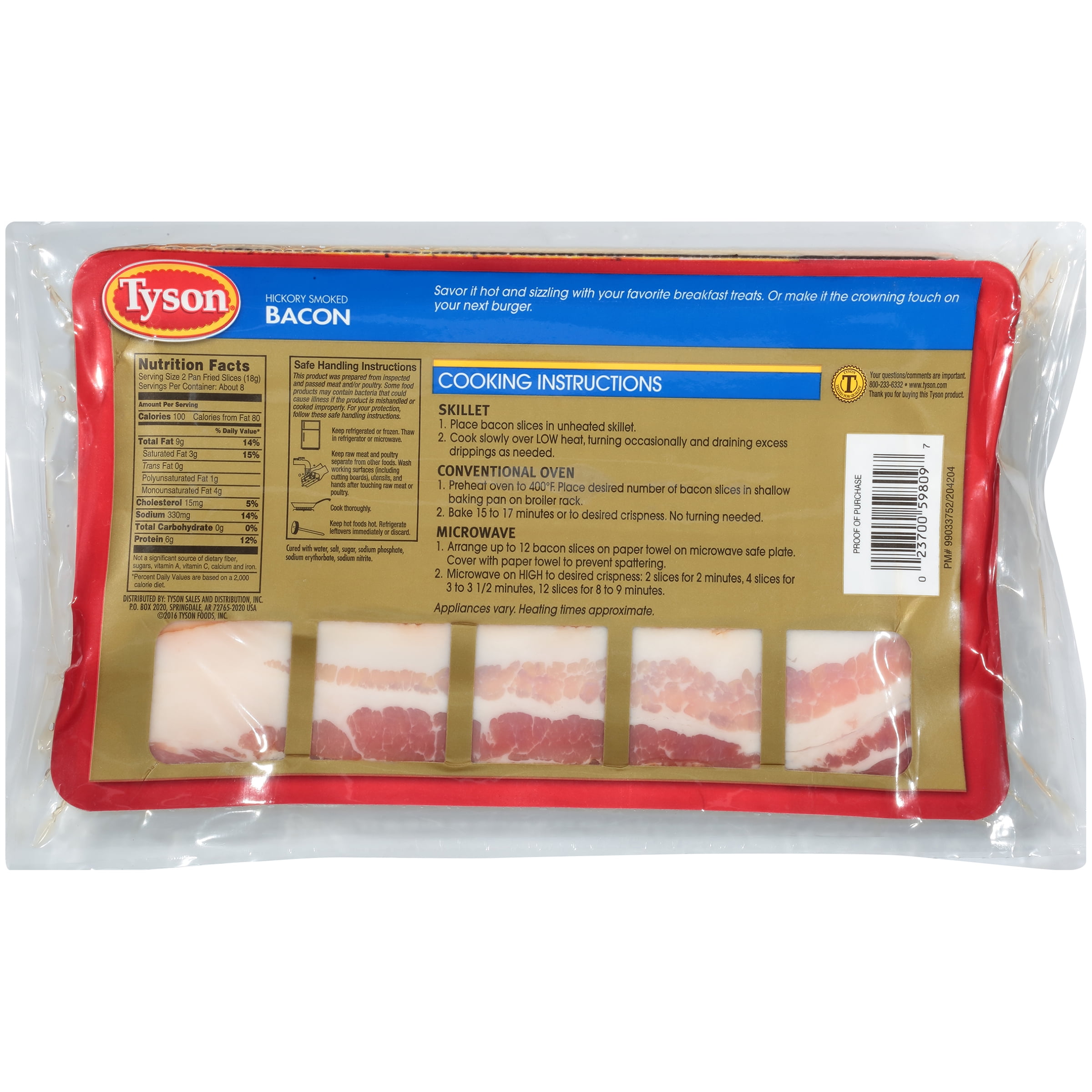 Tyson Bacon Nutrition Facts | Besto Blog