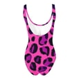 Felirenzacia Leopard Print One Piece Swimsuit for Women, Scoop Neck ...