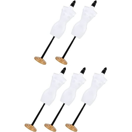 5Pcs Doll Dress Form Display Stand Tiny Mannequin Dress Form Toy ...