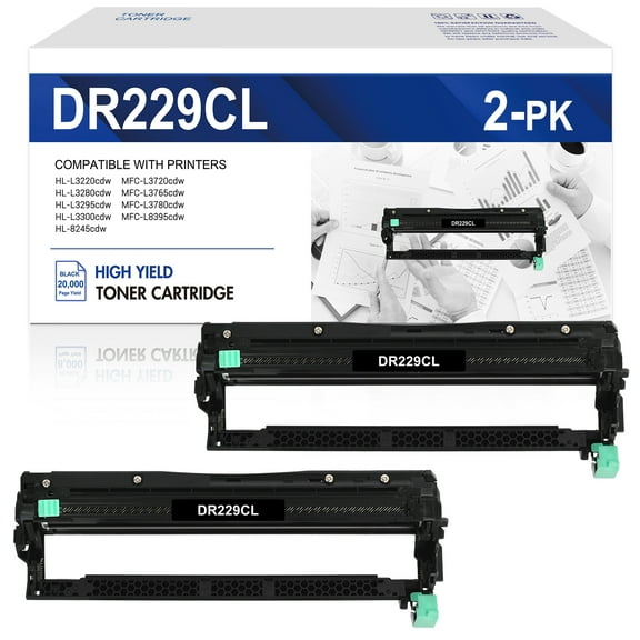Brother Genuine Laser Printer DR229CL Drum Unit with Toner, Up to ...