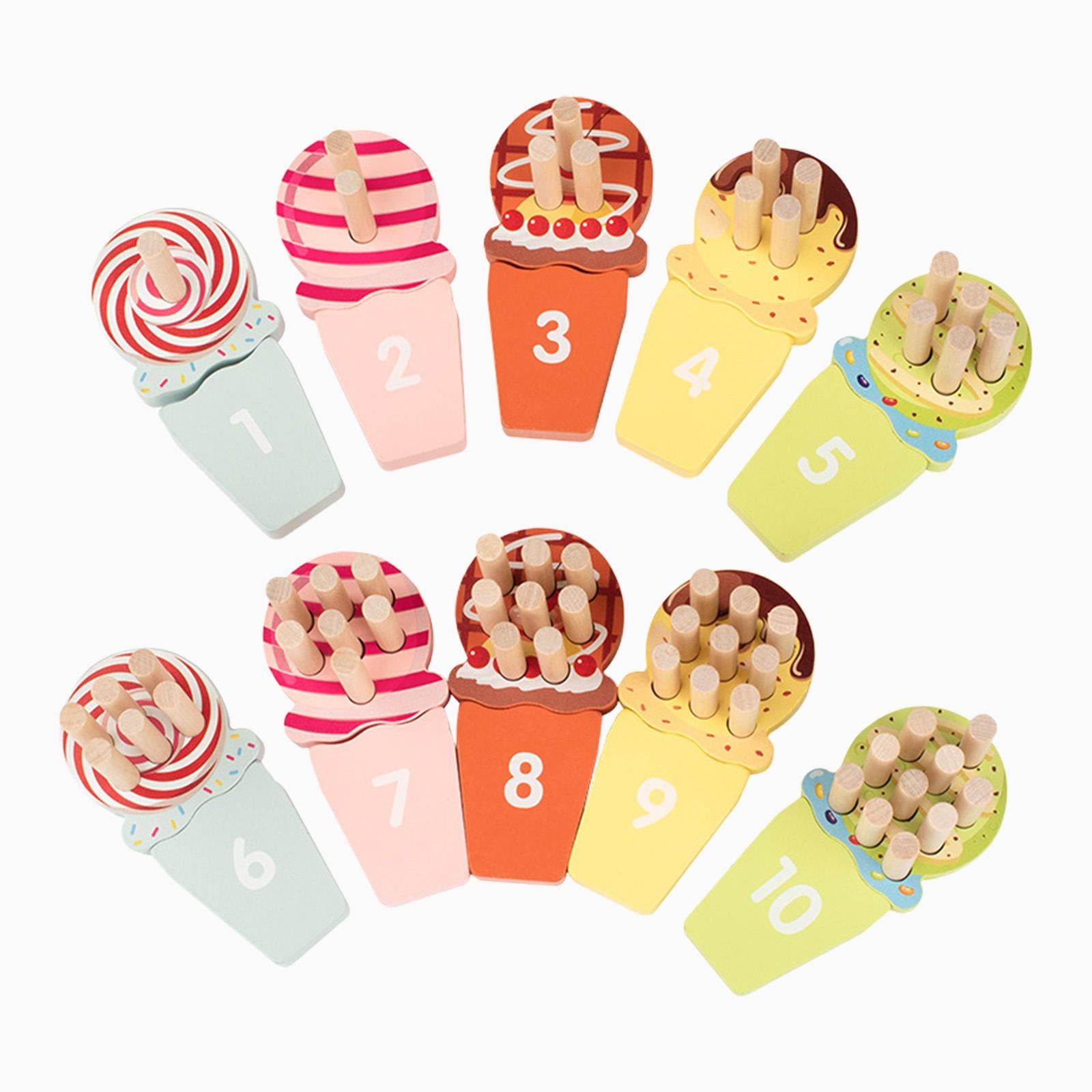 Juguete de combinación de números de helado, juego de matemáticas ...
