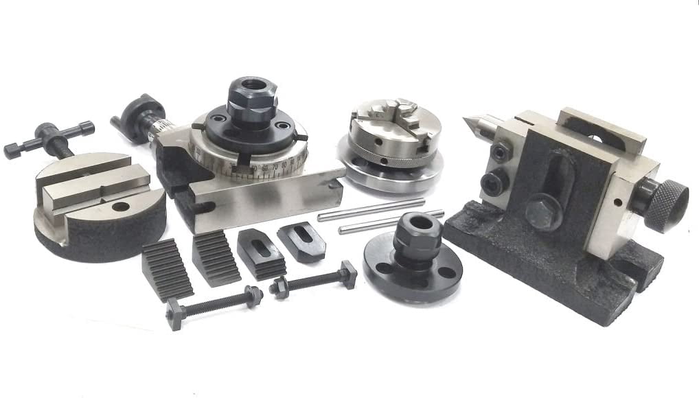 Assorts Rotary Table 3"/ 80 MM, ER 16 & 20 Collet , M6 Clamp Kit, 80 Mm ...