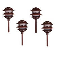 Best Pro Lighting's Outdoor 3-Watt LED Low-Voltage Cast Aluminum 3 Tier ...