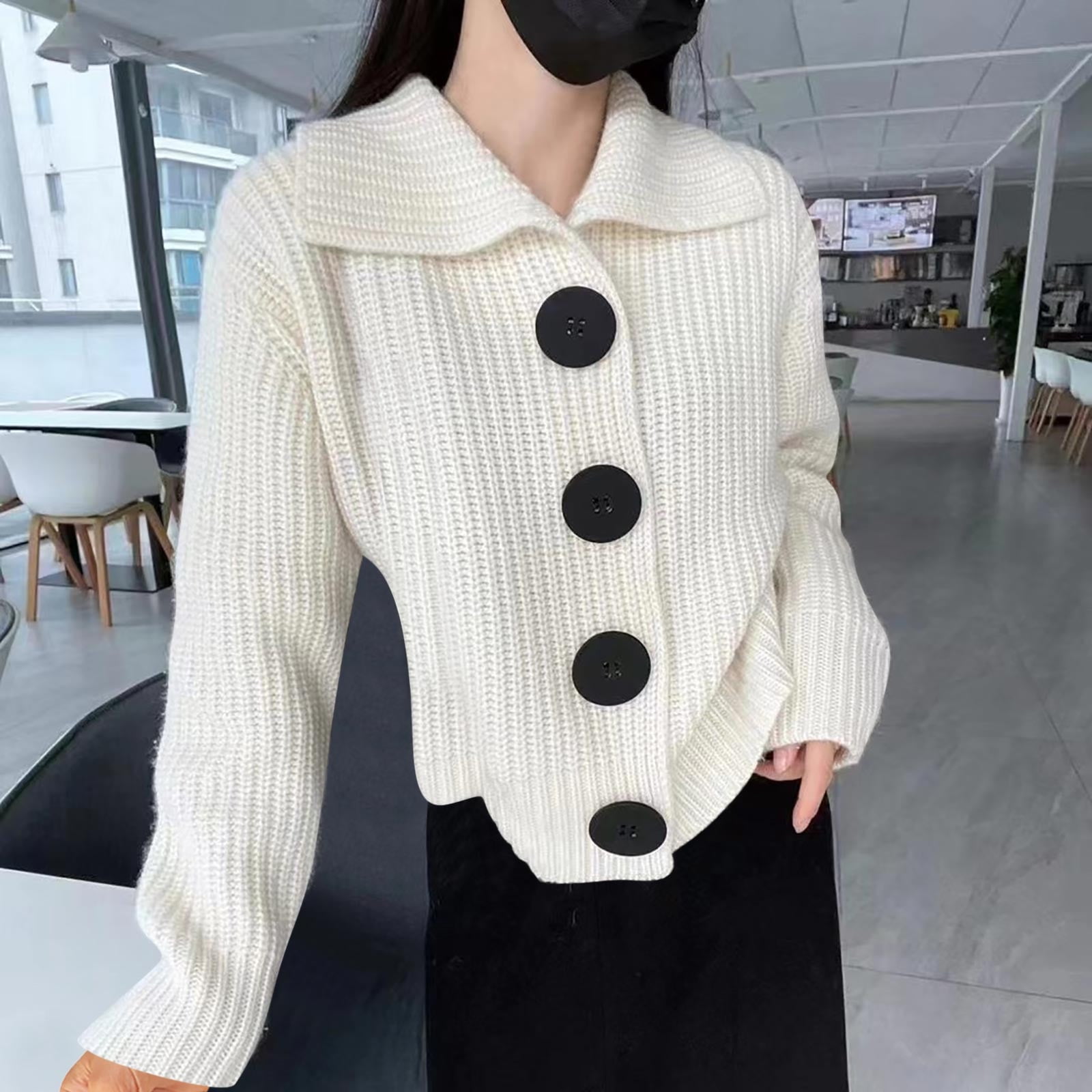 Click here for Styesk Cardigan For Women Womens Lazy Style High C... prices