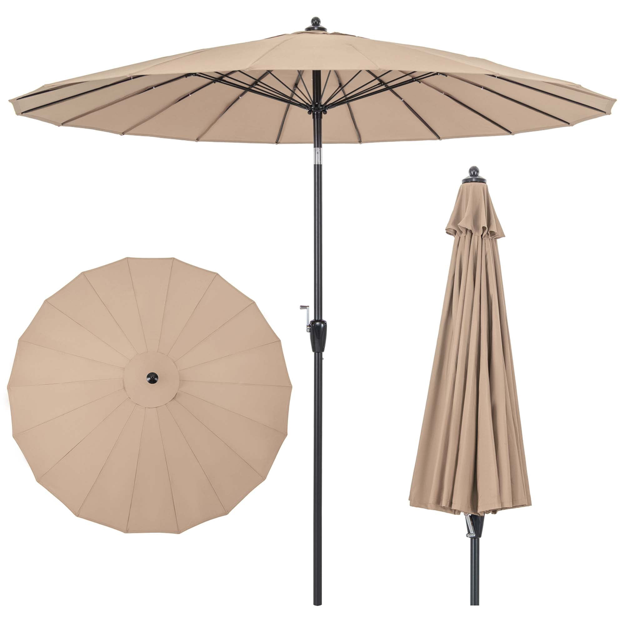 Click here for Costway 9 Ft Patio Round Market Umbrella With Push... prices
