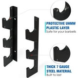 Yes4All Horizontal Wall Mounted Olympic Barbell Rack - 6 Bar Vertical ...