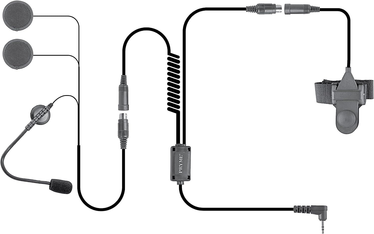 PRYME SPM-803B Highway™ Series in-Helmet Motorcycle MIC and Speaker KIT ...