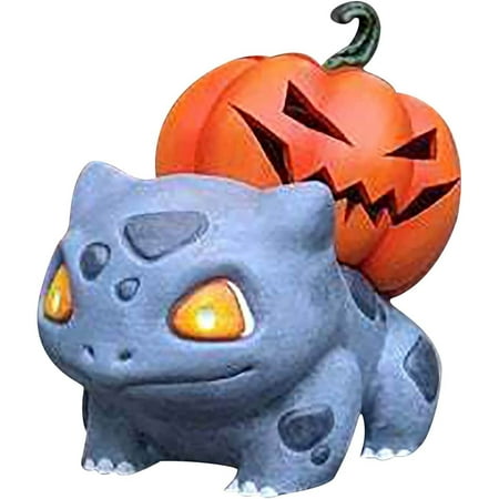 Pokemon Statue Bulbasaur with Light, Halloween Pumpkin Pumpkasaur ...