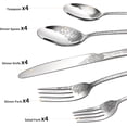 20-piece silverware set, suitable for 4 people, food-grade stainless ...