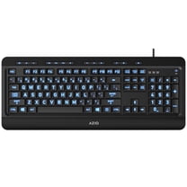 Ezsee Low Vision Keyboard Large White Print Black Keys - Walmart.com