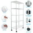 5 Tier Metal Shelving, Heavy Duty Storage Shelving Unit with Height ...
