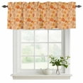 Autumn Maple Leaves Valances for Windows, Vintage Orange Falling Leaf ...