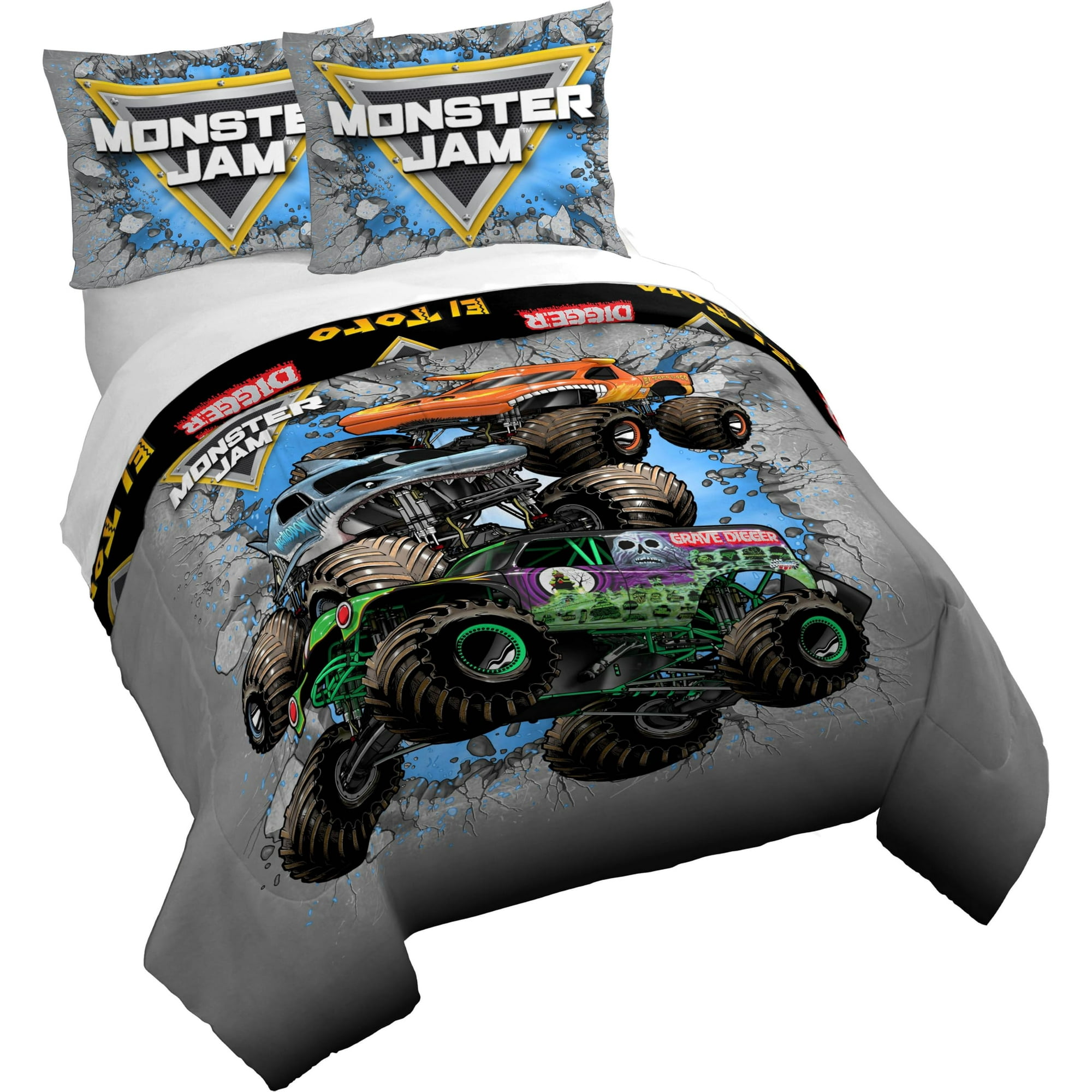 Click here for Duvet Cover Set Jay Franco Monster Jam Queen Size... prices