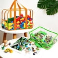 6 Color Storage Bags With Labels Reusable Clear Pvc Board Game Travel ...