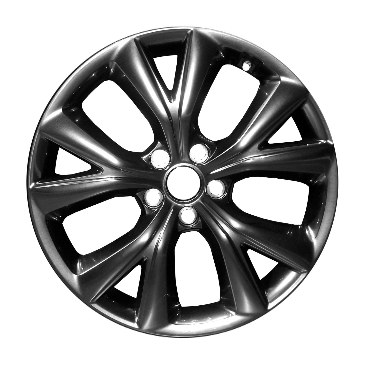 Remanufactured Painted Deep Black Smoked Hypersilver Alloy Wheel 19 x 7 ...