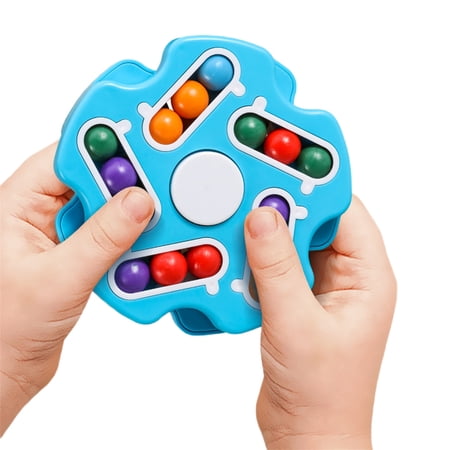 Nituyy Magic Bean Toy Double-sided Play Ball Plate Rotating Puzzle Game ...
