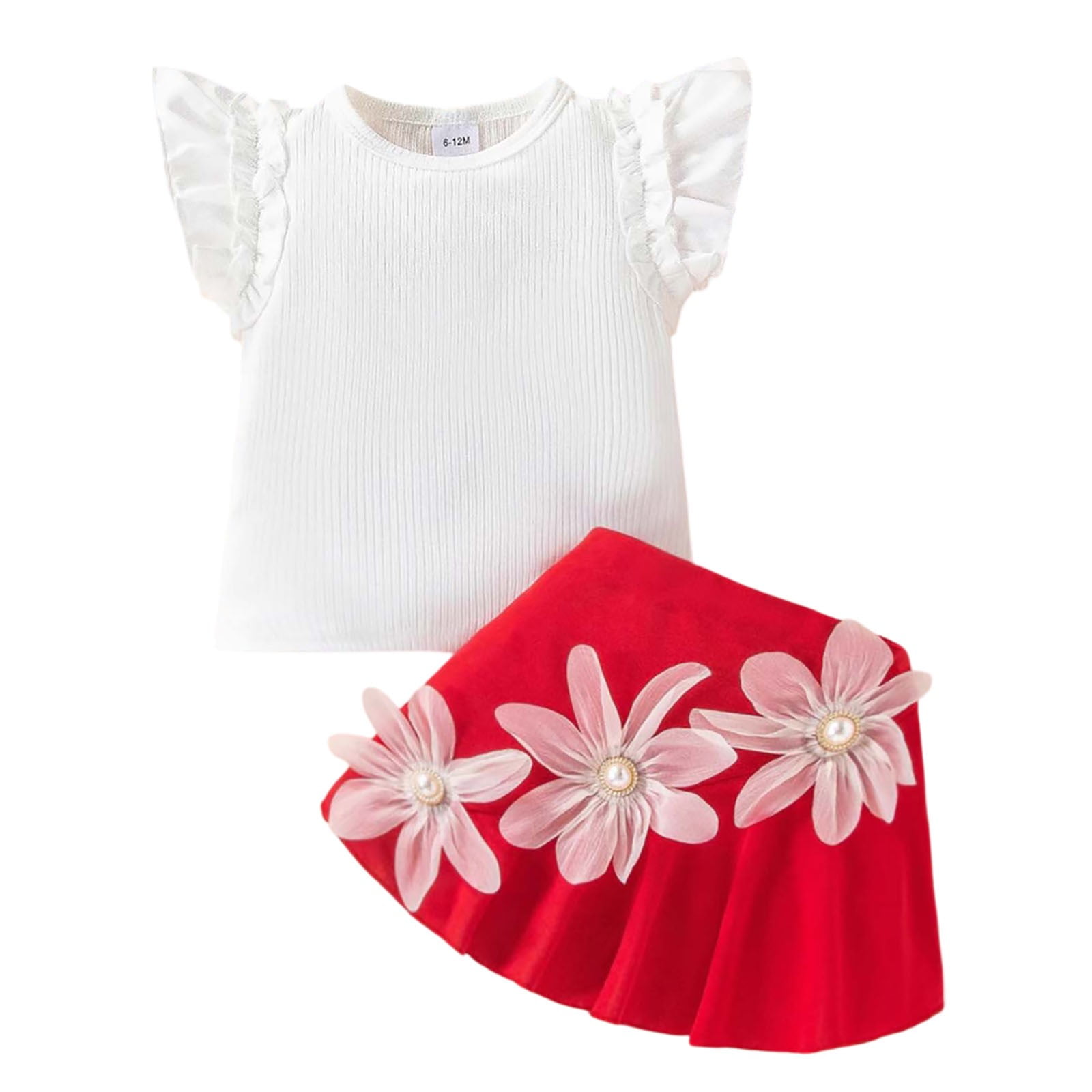 Click here for Icvfdpl Toddler Outfits For Girls sweet Round Neck... prices
