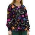 AHMOMEI Cartoon Animal Print Women's Scrub Jackets S-5XL Plus Size ...