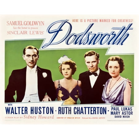 Dodsworth From Left: Paul Lukas Ruth Chatterton Walter Huston Mary ...