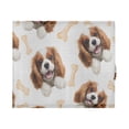 Charles Dog Pattern Door Curtain Sheer Privacy Light Filtering Window ...