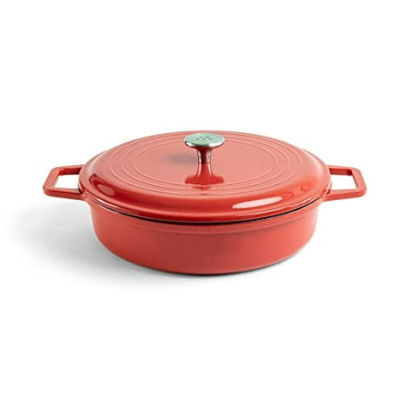 Misen Enameled cast Iron Braiser Pan - cast Iron Pot with Lid - cast ...