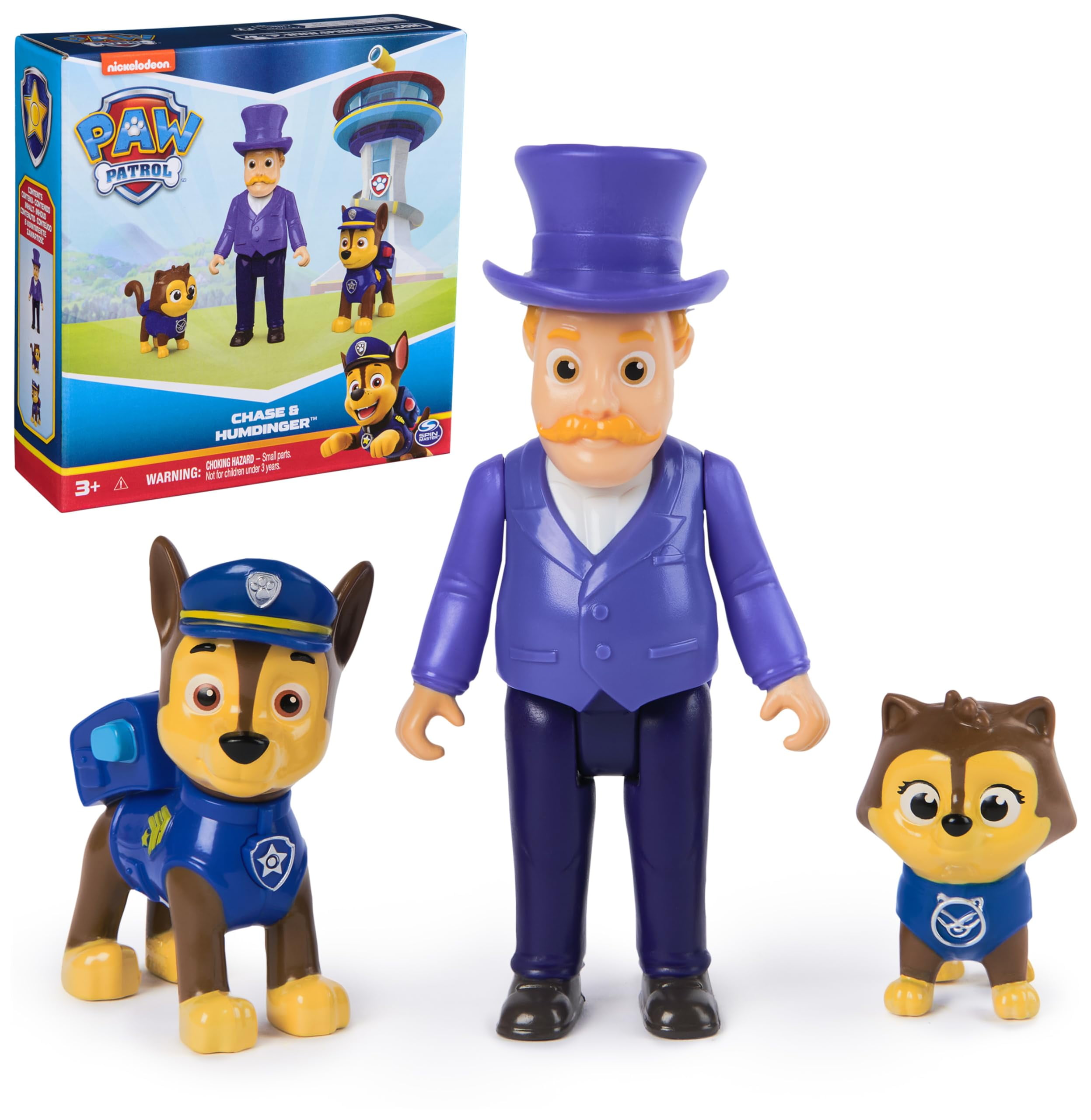 Paw Patrol Chase & Humdinger Figures Set, Kids Toys for Boys and Girls ...