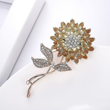 Sunflower Brooches, Crystal Brooch Pins, Plant Jewelry | Walmart Canada