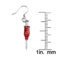 Syringe Charm Earrings in Silver - Walmart.com