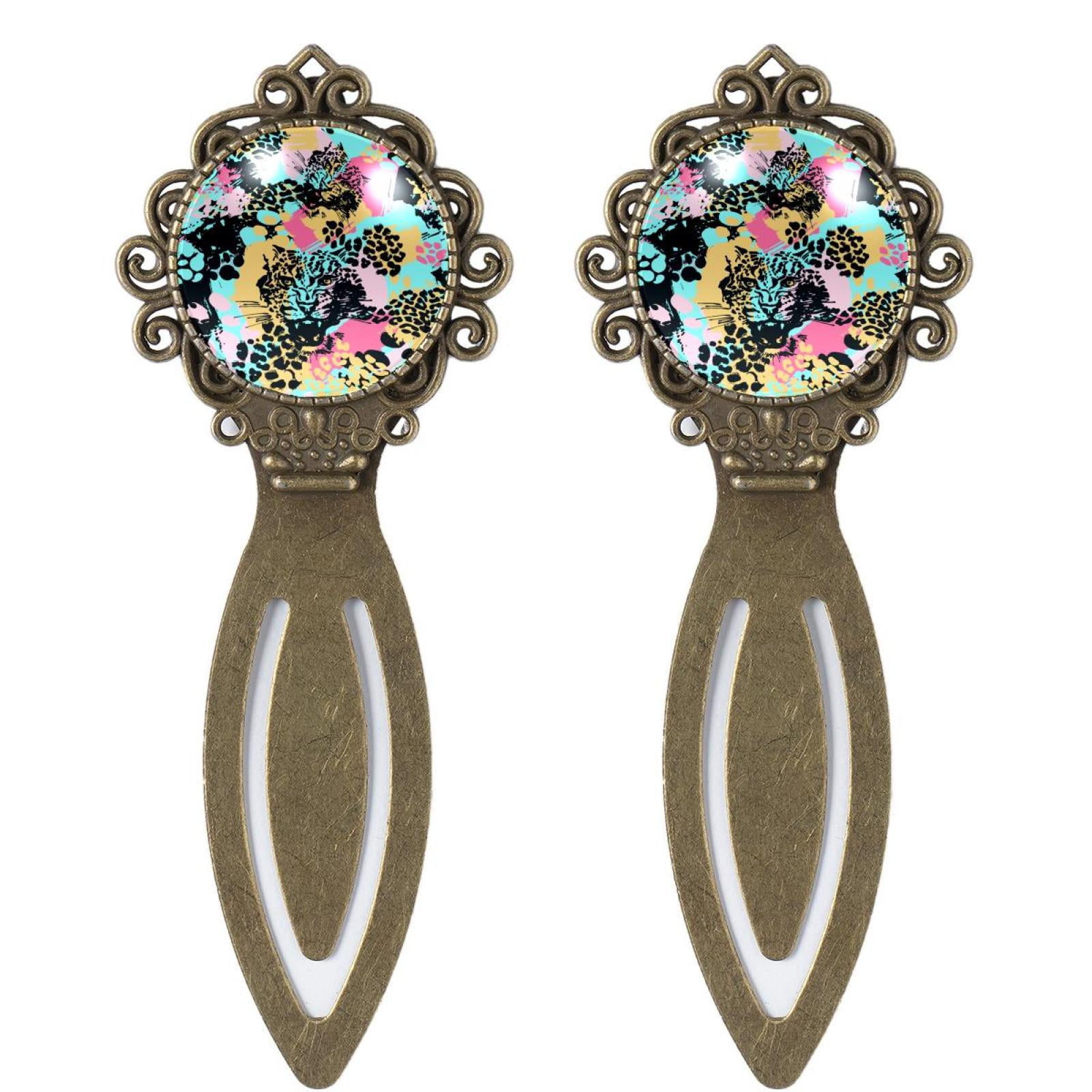 Bookmark Gift Box Set Vintage Bookmarks Page Holder with Crystal Glass ...