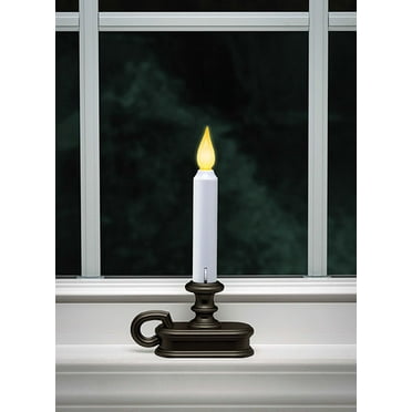Battery-Operated LED Single Window Candle - Walmart.com