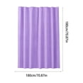 Beautynvta Shower Curtain, Flexible Sturdy Bathroom Curtain with Metal ...