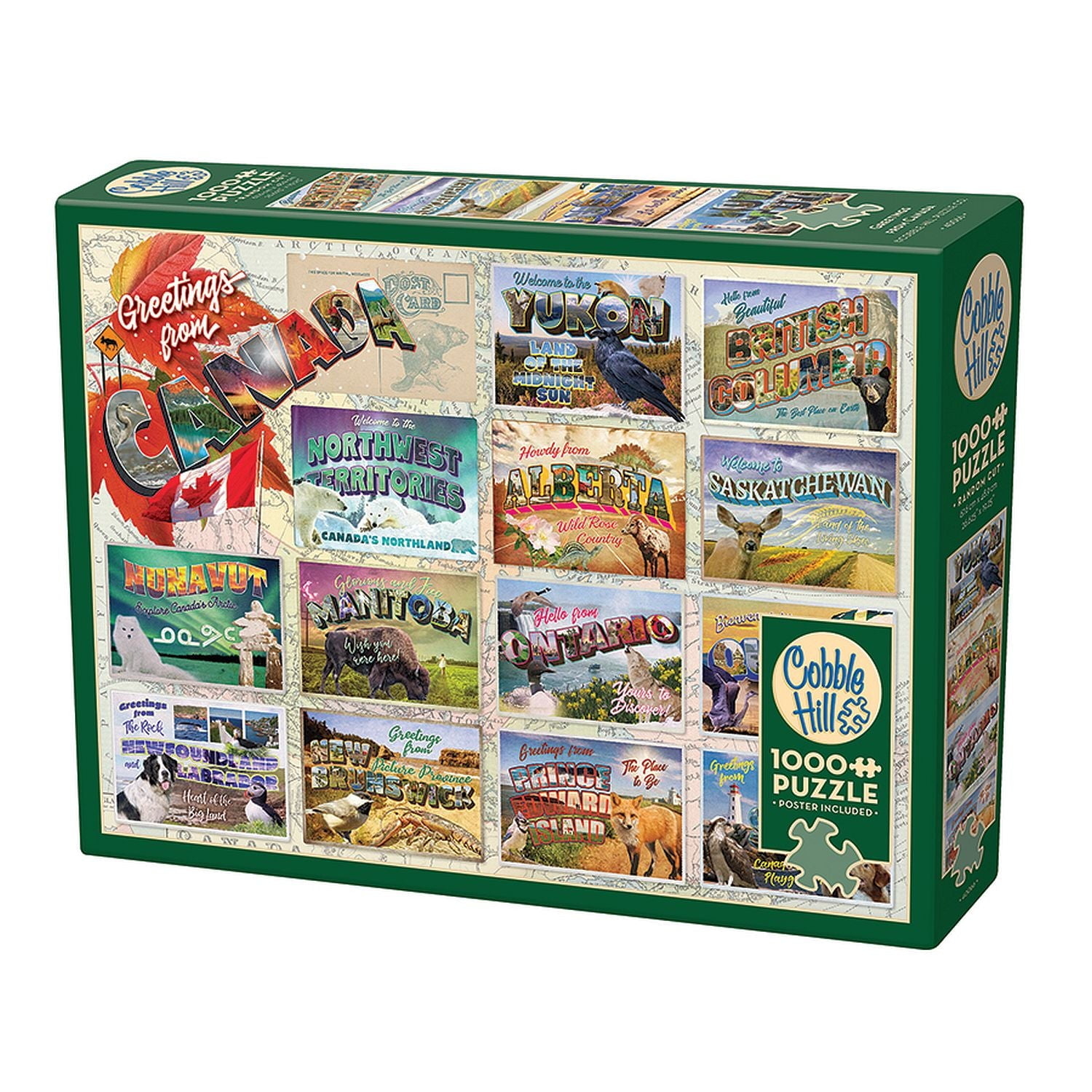 Click here for Cobble Hill Jigsaw Puzzle - Greetings From Canada... prices