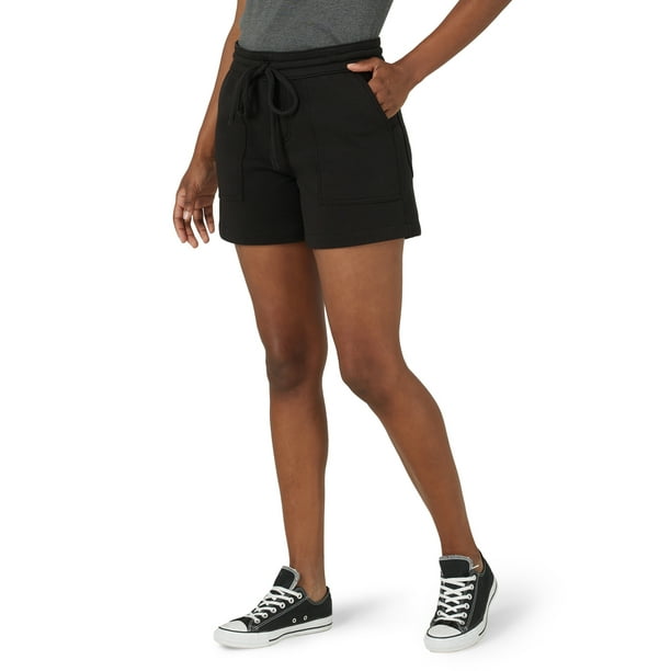 Lee Women's High Rise Relaxed Fit Drawstring Shorts - Walmart.com