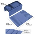 Blue Silicone Sofa Armrest Tray With Cup Holder, Non-Slip Base And ...