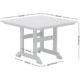 Paradise 43" Square HDPE Plastic Dining Table - Walmart.com