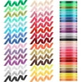 Tomorotec Satin Ribbon 30 Colors Pack, 750 Yards, 3/8 inch for Gifts ...