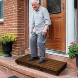 Outdoor Steps 3.5'' Height, Wooden Step Platform 35” Length, Step Stool ...