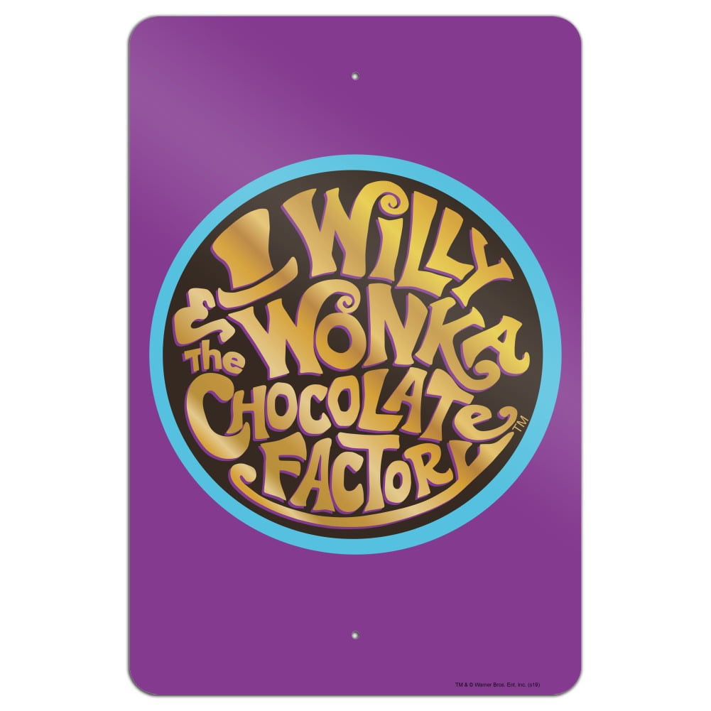 Willy Wonka and the Chocolate Factory Logo Home Business Office Sign ...