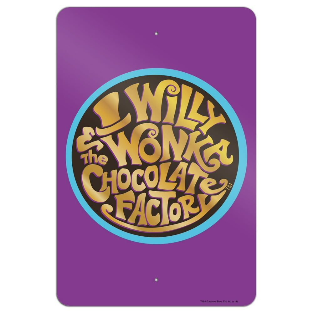 Willy Wonka and the Chocolate Factory Logo Home Business Office Sign ...