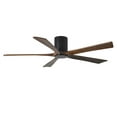IR5HLK five-blade flush mount paddle fan in Brushed Nickel finish with ...