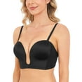 Wingslove Womens Deep Plunge Bra Convertible Multiway Push Up Low Cut