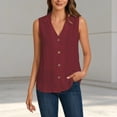 Bainana Summer Loose Fit Chiffon Blouse For Women Solid Color ...
