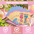 6 7 Theme Party Tableware Set, 96-Piece Disposable Dinnerware for 24 ...