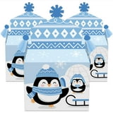 Big Dot of Happiness Winter Penguins - Treat Box Party Favors - Holiday ...