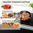 Double Electric Induction Stove, Sunmaki 1800W Portable Induction ...