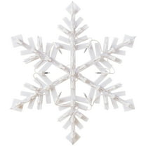 15" Pure White & Blue LED Lighted Snowflake Christmas Window Decoration ...