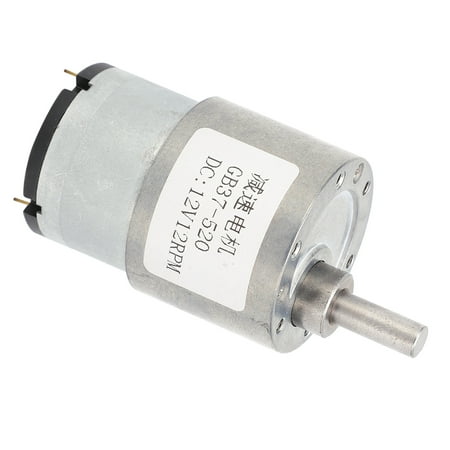 Garosa DC Motor 12V 12RPM Reducer Shaft Self‑Locking Geared Motor For ...