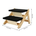 Freestanding Wooden Pet Stair Foldable Wooden Pet Ramp Cat Dog Wood ...