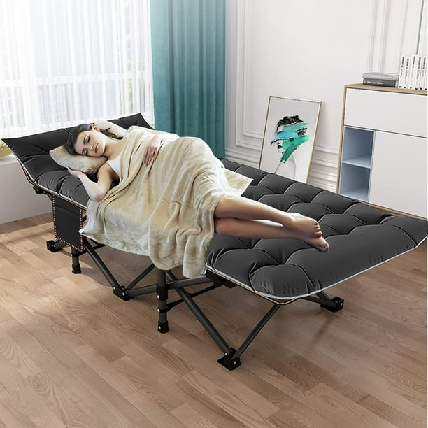 Slsy Cot, Folding Camping Cot for Adults, 75" x 28" Sleeping Cot, Heavy ...